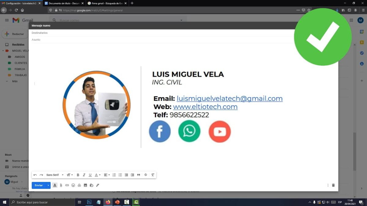 Cómo agregar una firma en Gmail: crea y personaliza tu firma en Gmail ...