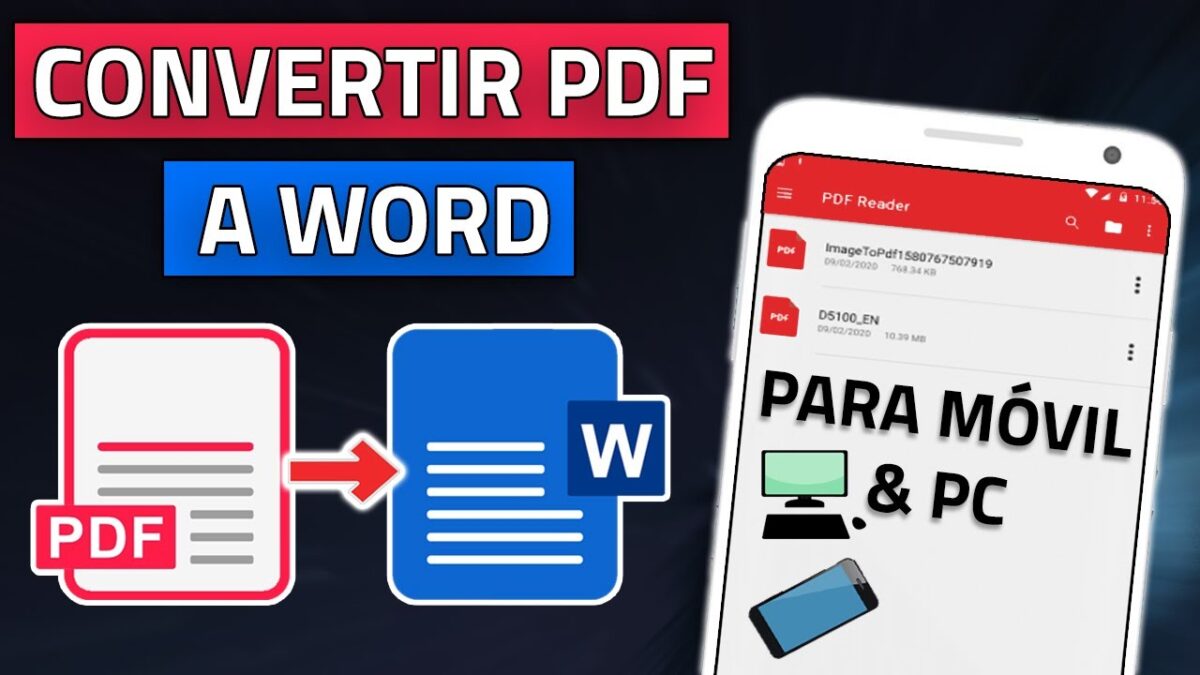 Cómo convertir PDF a Word: fácil y rápido en PC y móvil - CÓMO SE CONFIGURA